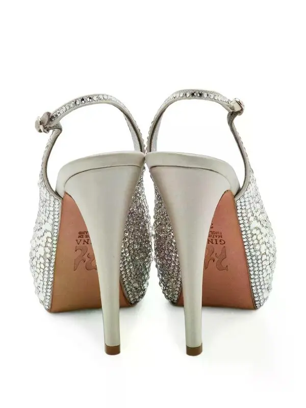 GINA Crystal-embellished Slingback Pumps