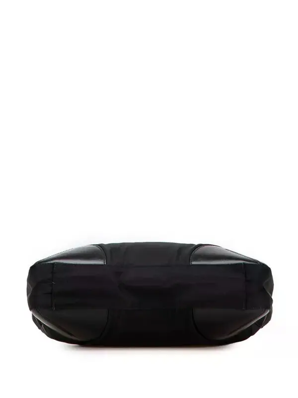Prada 2013-2025 Spazzolato Trimmed Tessuto Tote Bag