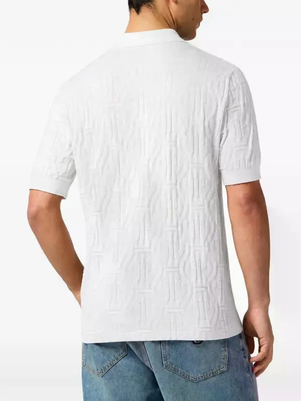 Philipp Plein Jacquard-monogram Polo Shirt