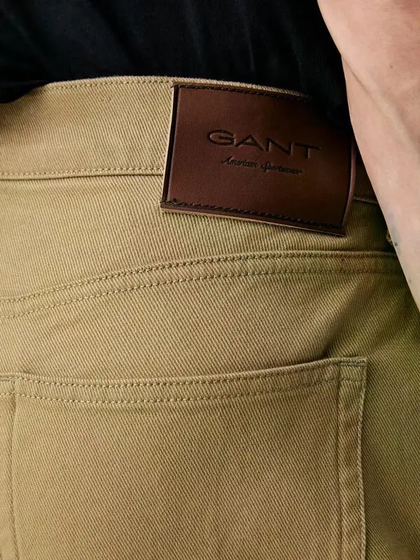 Gant Logo-patch Straight-leg Jeans