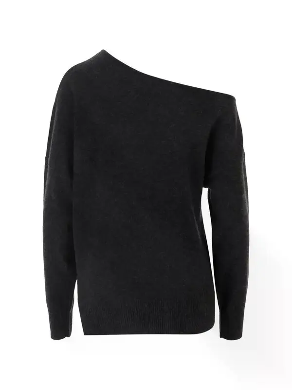 Arch4 One-shoulder Asymmetrical Sweater - Grey