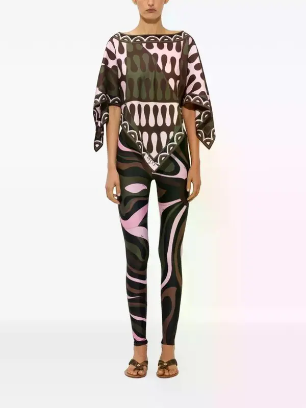 Emilio Pucci Marmo Print Leggings