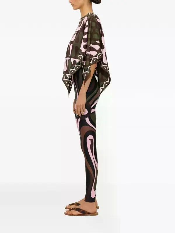 Emilio Pucci Marmo Print Leggings