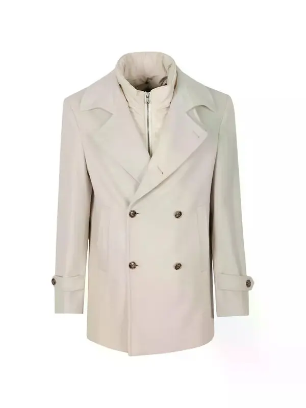 BARBA NAPOLI Double-breasted Layered Coat