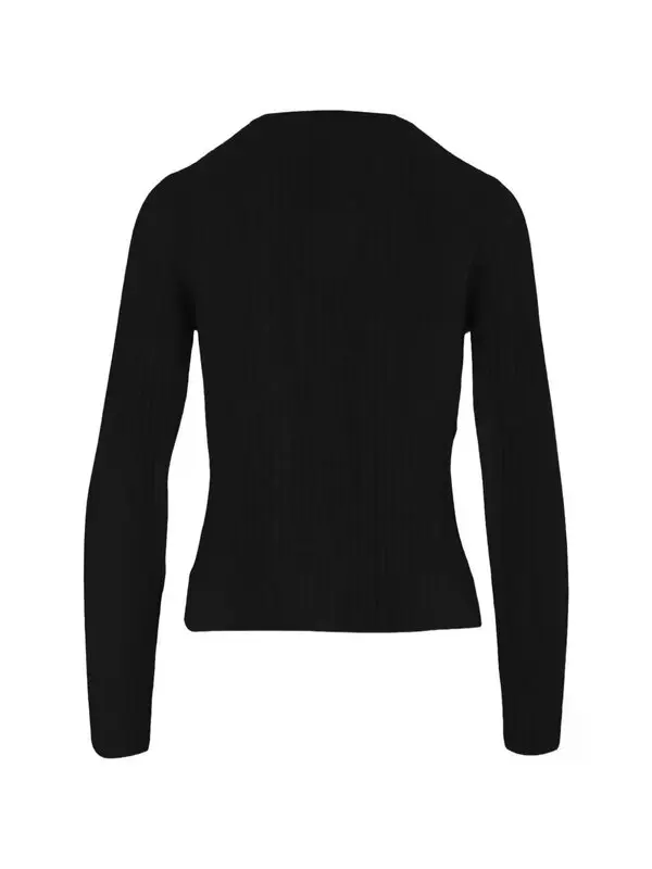 Arch4 Ribbed-knit Cardigan - Black