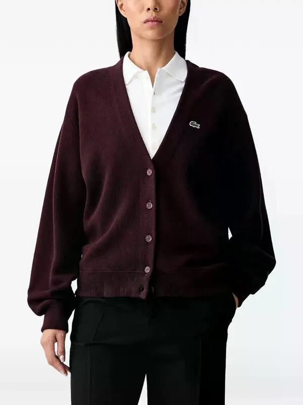 Lacoste Logo-patch V-neck Cardigan