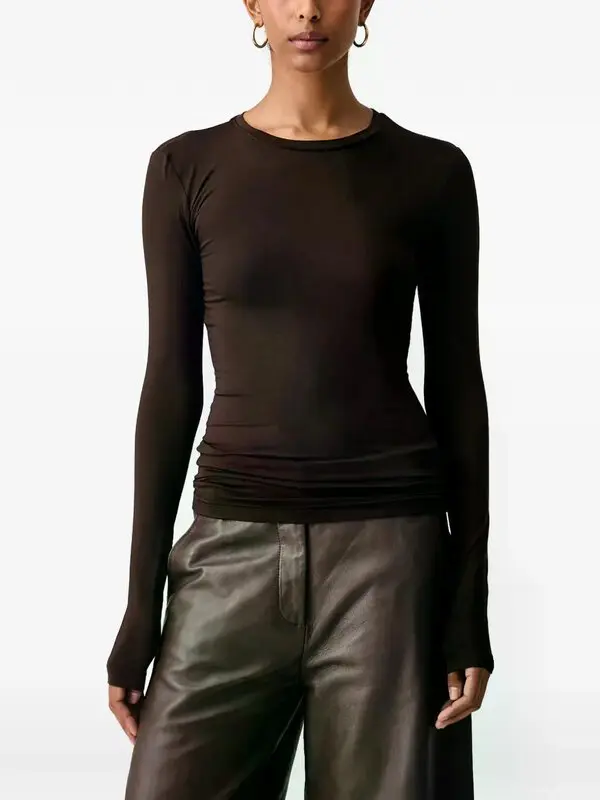 LA MANIA Long-sleeve Crew-neck T-shirt