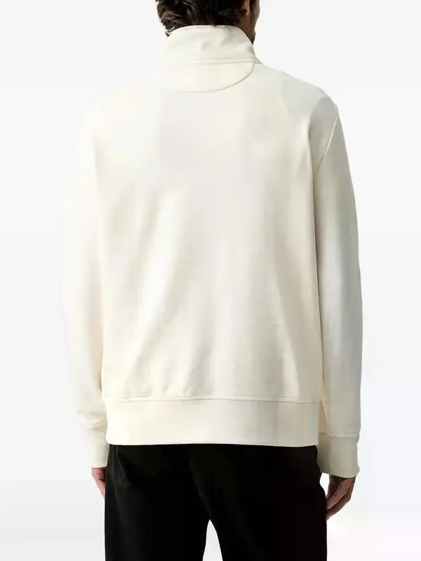 Gant Logo-embroidered Quarter-zip Sweatshirt