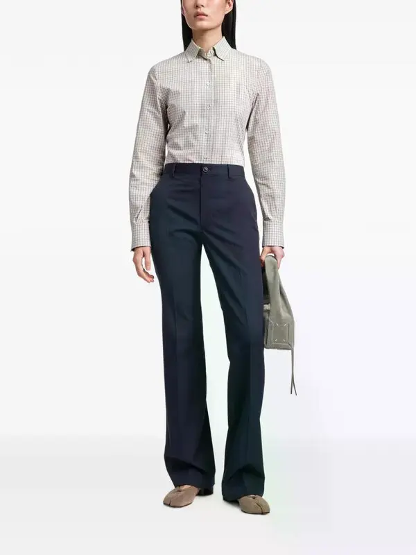 MAISON MARGIELA Pleated Wool Tailored Trousers