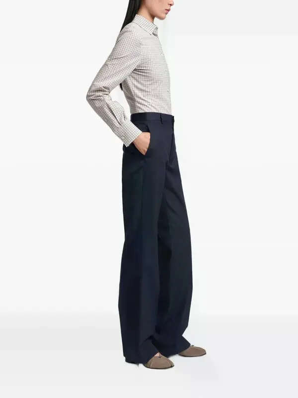 MAISON MARGIELA Pleated Wool Tailored Trousers
