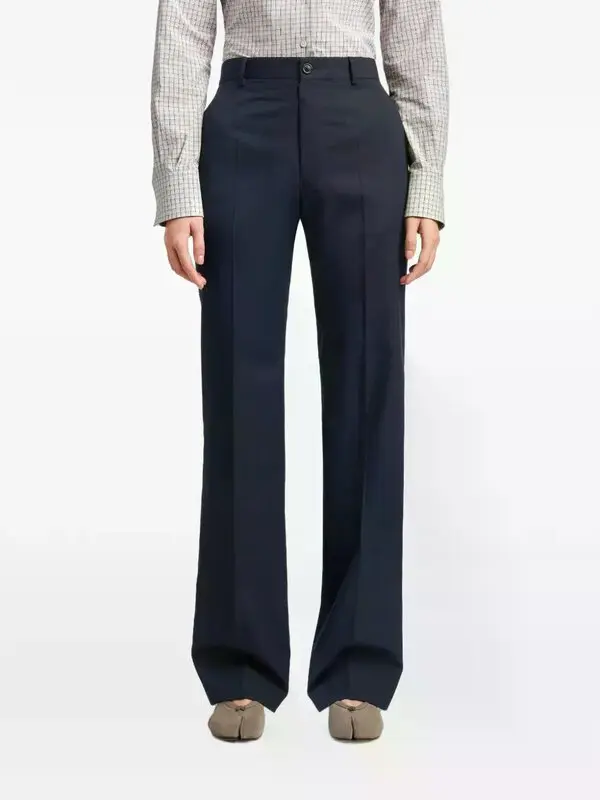 MAISON MARGIELA Pleated Wool Tailored Trousers