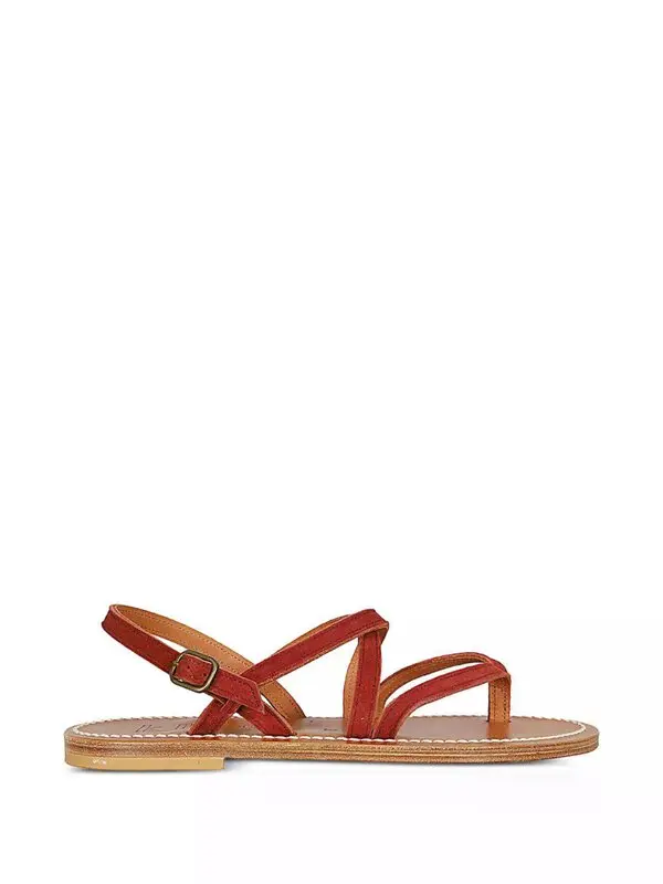 K.JACQUES Marathon Flat Sandals - Red