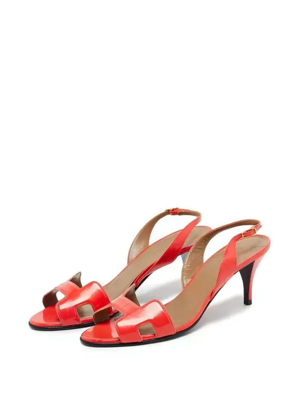 Hermès Night Slingback Sandals - Red
