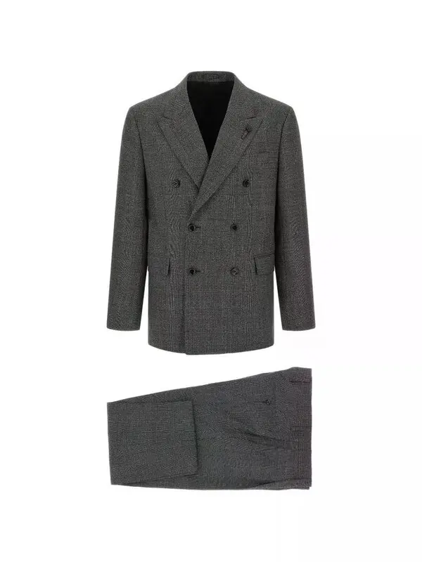 LARDINI Feeling Prince Of Wales Double-breasted Suit