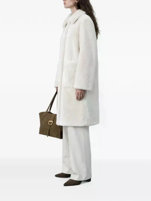POCHE PARIS Reversible Shearling-trim Jacket