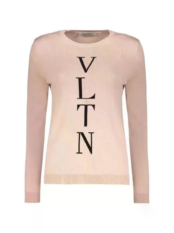 Valentino Garavani Logo-print Sweater - Pink