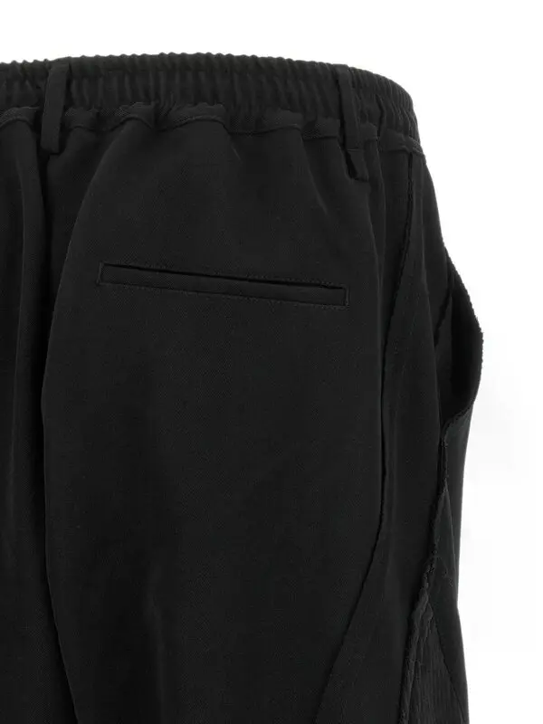 SONG FOR THE MUTE Tear Drop Ribbed-stitch Track Pants