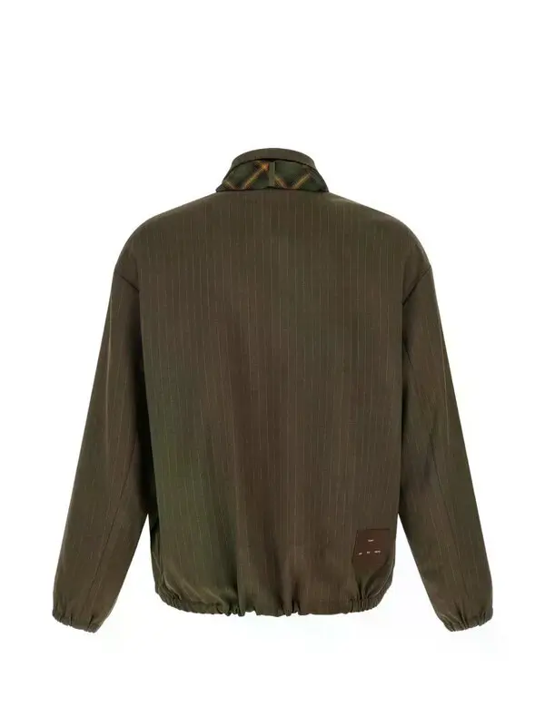SONG FOR THE MUTE Coach Pinstripe-pattern Slim Jacket