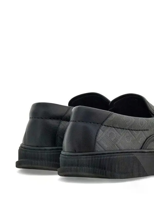 FERRAGAMO Embossed-pattern Slip-on Sneakers