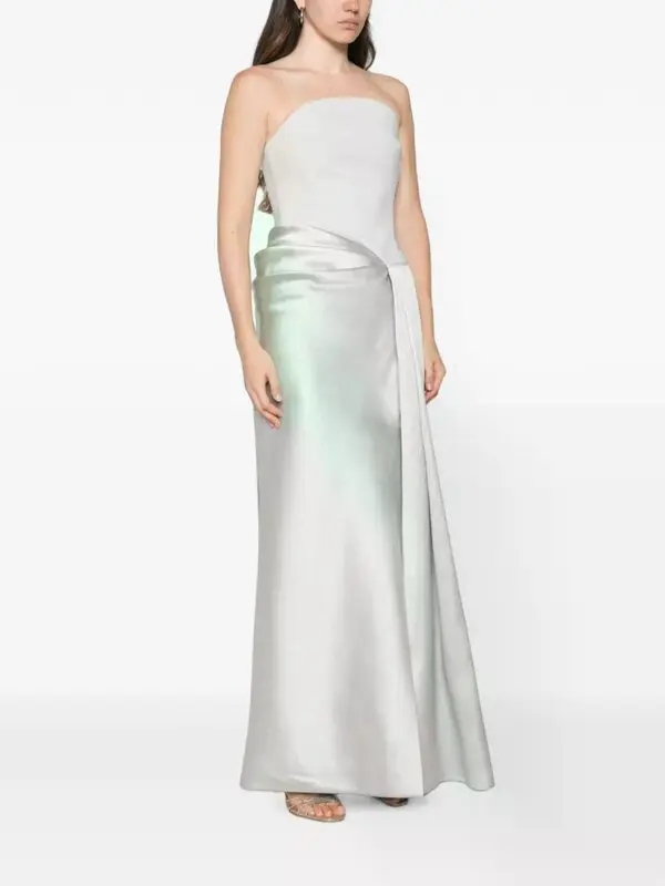 Solace London Seri Strapless Draped Maxi Dress
