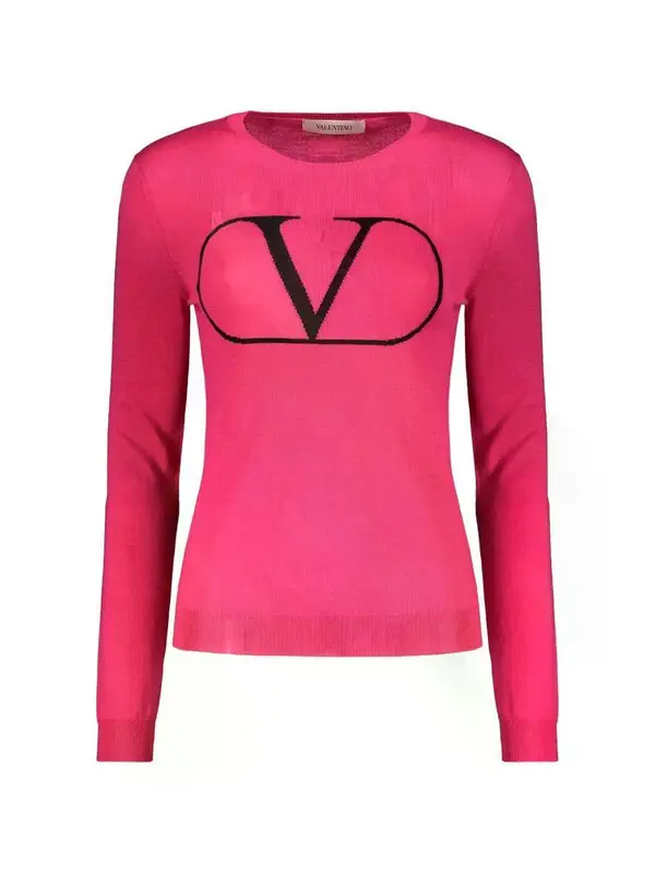 Valentino Garavani Vlogo Wool Sweater - Pink