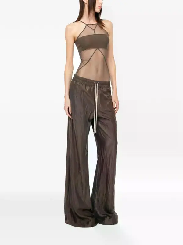 Rick Owens Sl Combo Sheer-panel Top