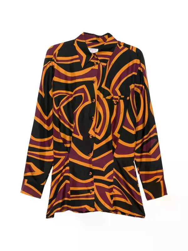 Emilio Pucci Labirinto-print Mini Shirt Dress