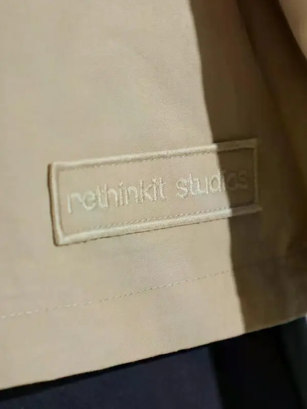 RETHINKIT STUDIOS Logo-patch Drawstring Shirt - Neutrals