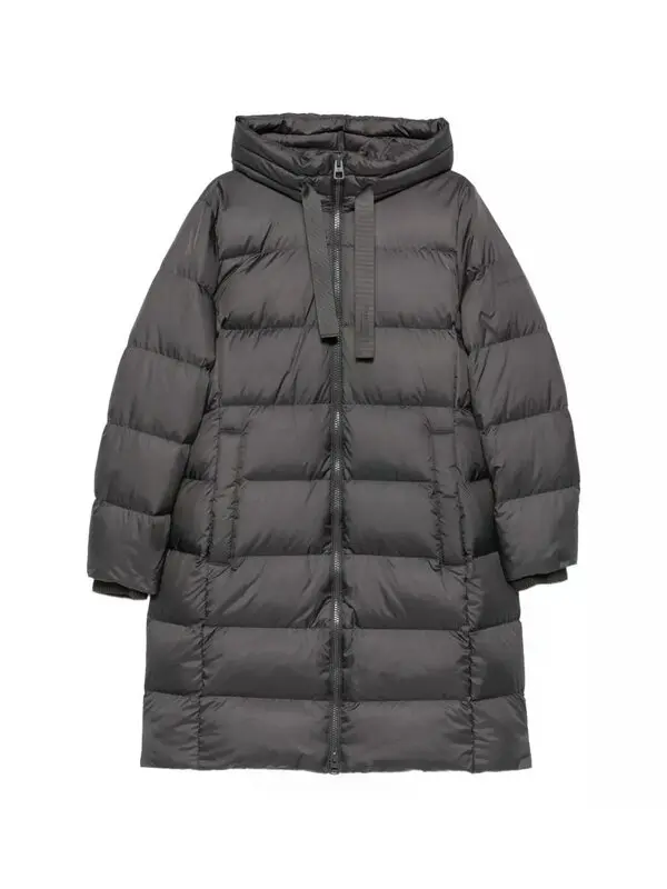 Marc O'polo Quilted Hooded Coat - Grey