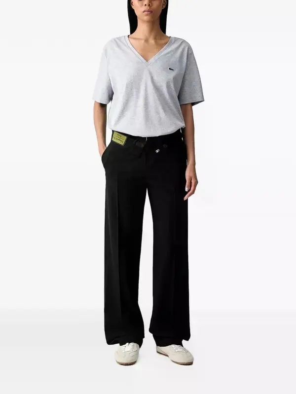 Lacoste Logo-patch V-neck T-shirt
