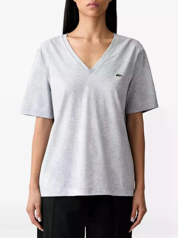Lacoste Logo-patch V-neck T-shirt