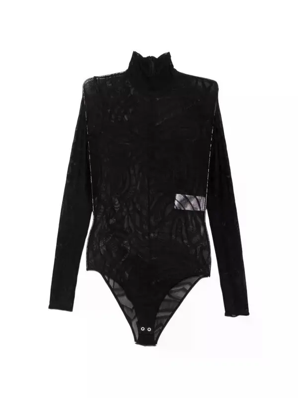 Emilio Pucci Sheer Mock-neck Bodysuit
