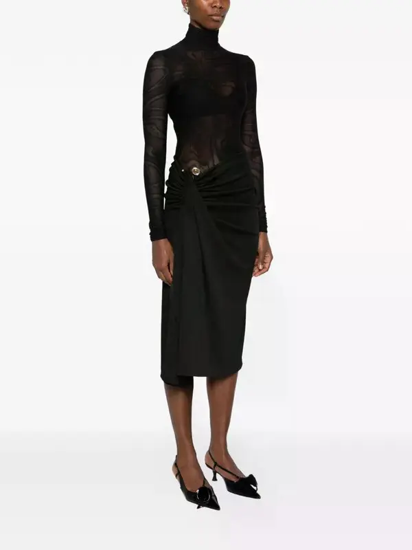 Emilio Pucci Sheer Mock-neck Bodysuit