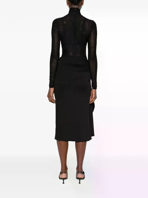 Emilio Pucci Sheer Mock-neck Bodysuit