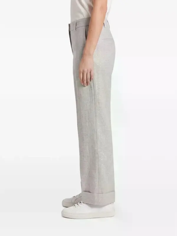 Brunello Cucinelli Straight-leg Cuffed Trousers