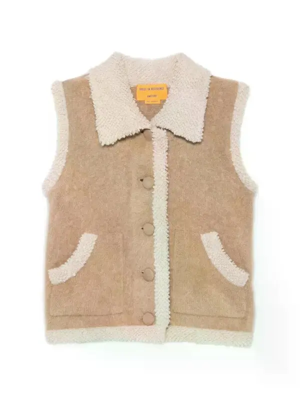Guest In Residence Grizzly Wrangler Sleeveless Cardigan - Brown