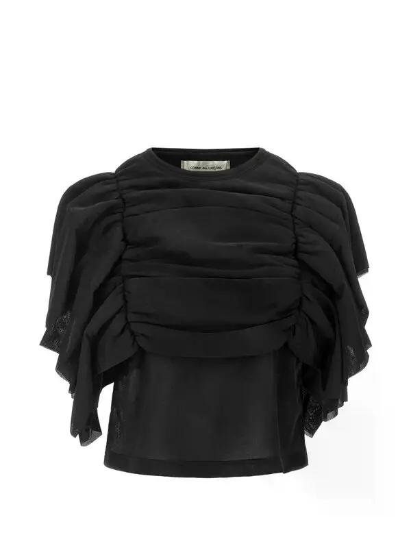Comme Des Garçons Ruffled Gathered Top