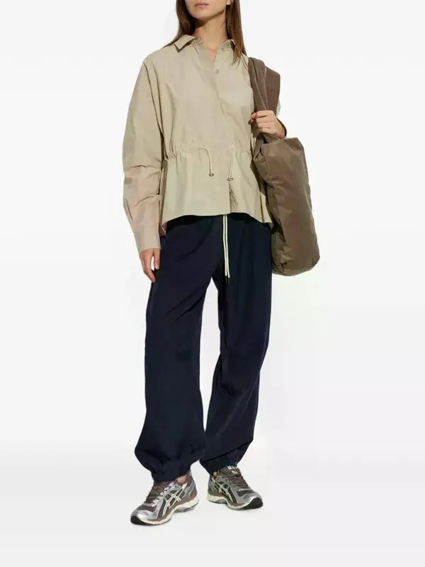 RETHINKIT STUDIOS Drawstring Cotton Shirt - Neutrals