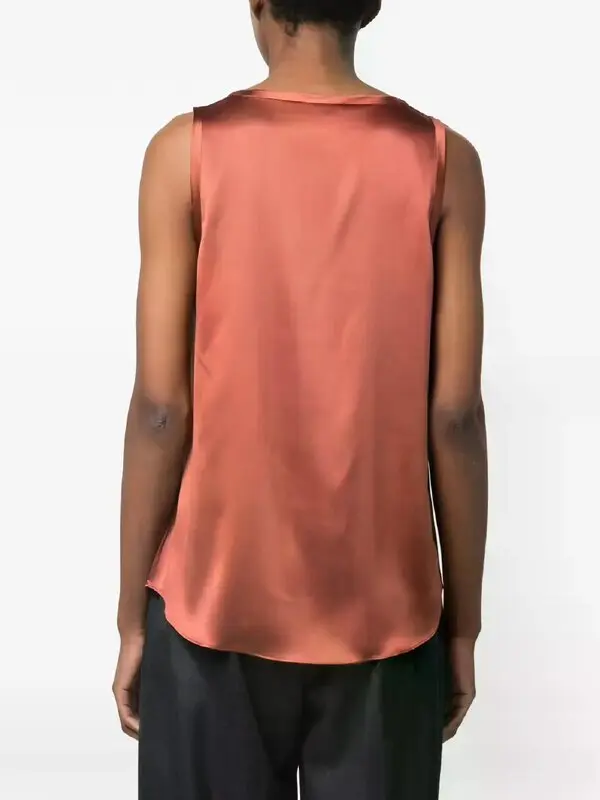 Brunello Cucinelli Silk Scoop-neck Top