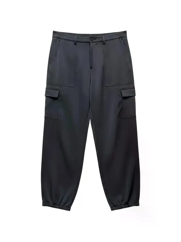Black Label Elasticated-cuff Cargo Pants
