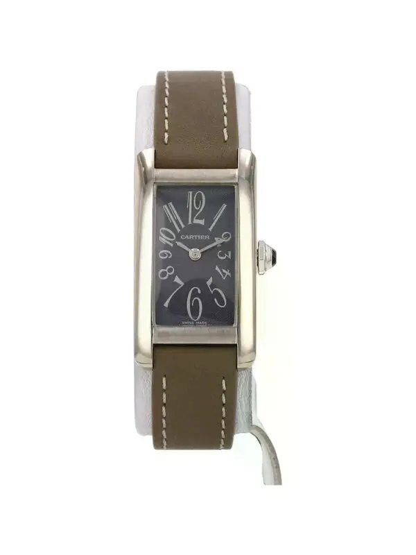 Cartier 2000's Tank Américaine 19mm Watch - Black