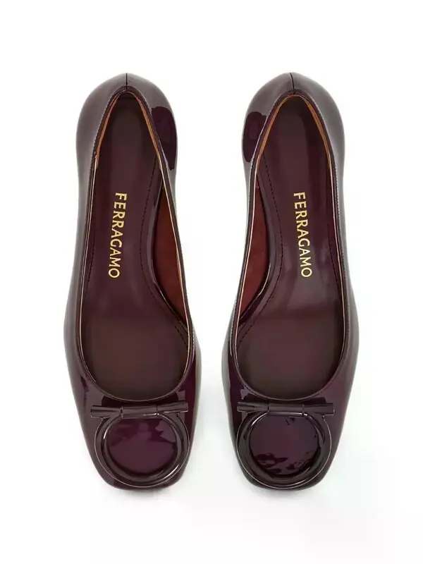 FERRAGAMO Gancini-plaque Pumps - Purple