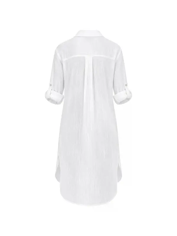 Seafolly Crinkle-twill Beach Shirt