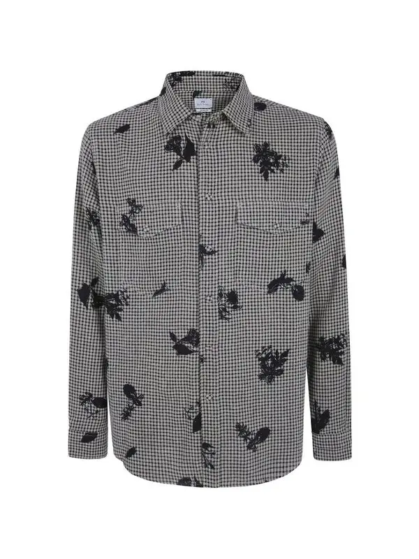 Paul Smith Floral-print Gingham Shirt
