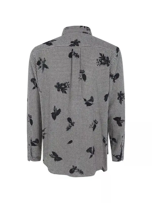 Paul Smith Floral-print Gingham Shirt