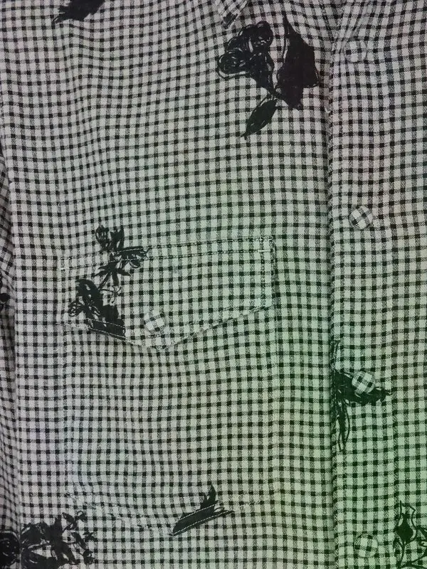 Paul Smith Floral-print Gingham Shirt