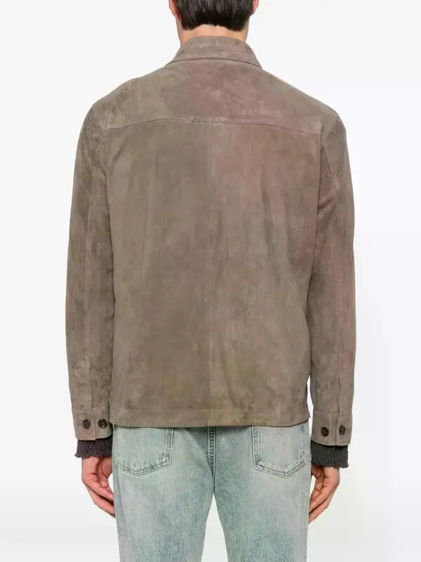 ARMA Suede Flap-pocket Shirt Jacket
