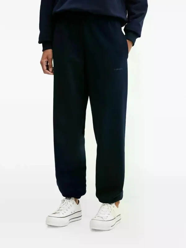 LA MANIA Rico Logo-print Track Pants - Blue