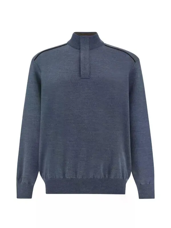 Paul & Shark Merino Wool Half-zip Sweater