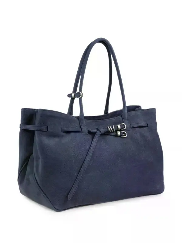 MARGESHERWOOD Grandma Used Buckle-detail Shoulder Bag - Blue